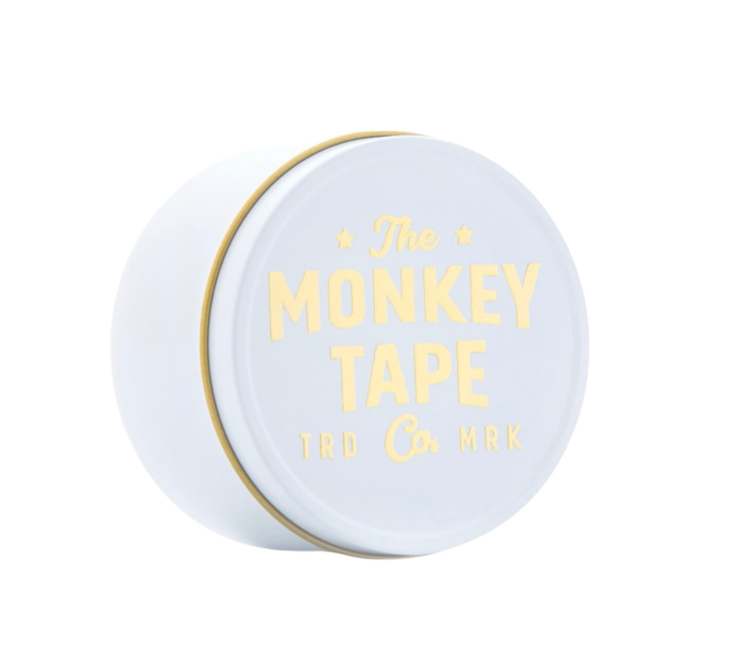 Premium Monkey Tape Tin - White Tin with Gold Embossing* – The Monkey ...