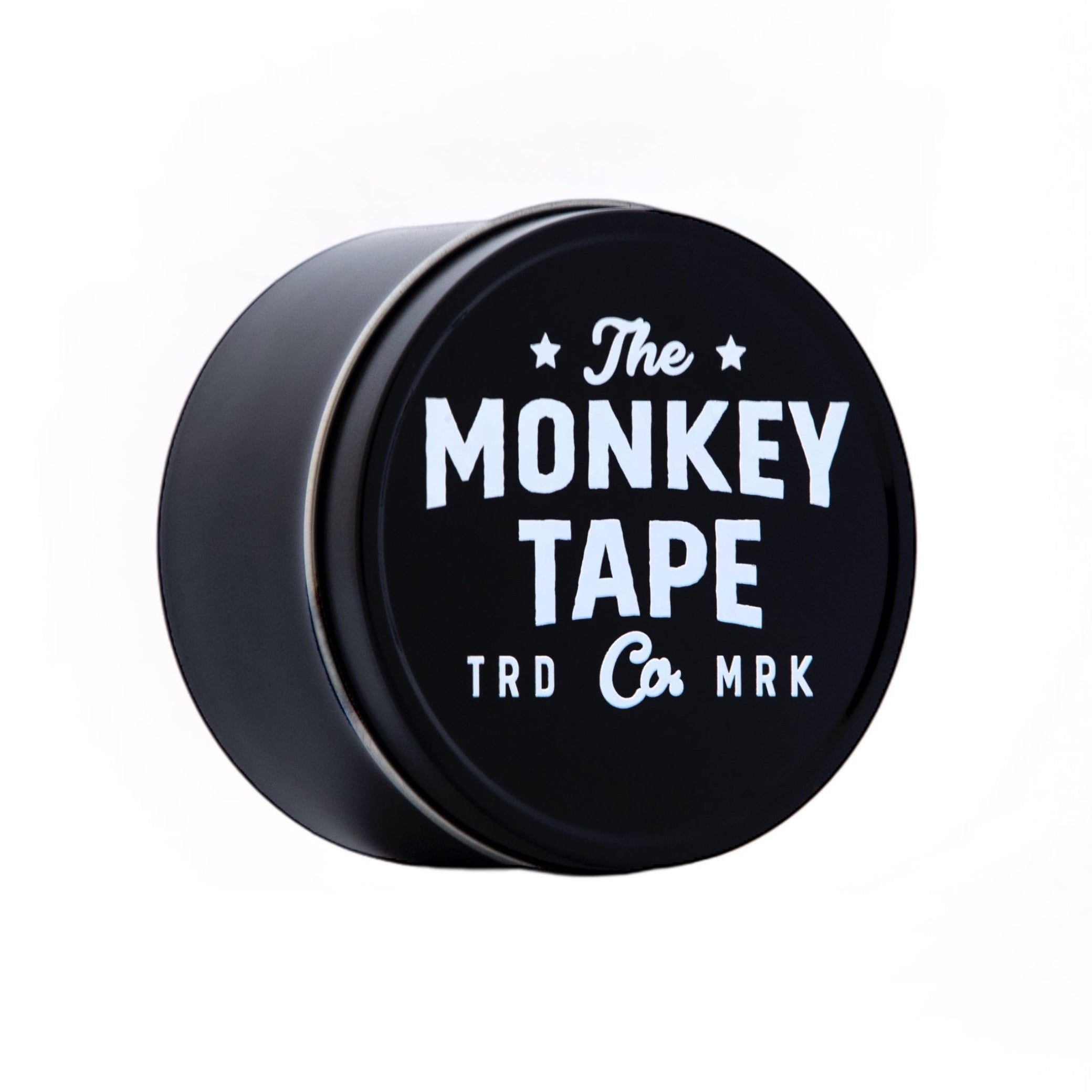 Monkey Tape Tin- Black with Chrome Printing – The Monkey Tape Co.
